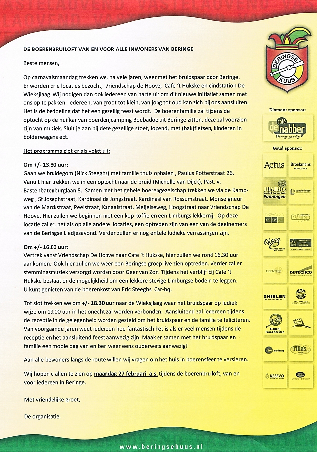 flyer de kuus | KBO "Kiehk éns Bej Ôs" Beringe