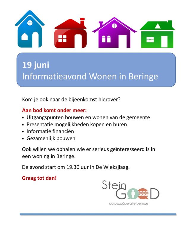 Wonen in Beringe | KBO "Kiehk éns Bej Ôs" Beringe