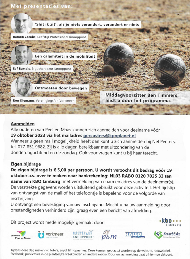 Dag van de ouderen 2023 | KBO "Kiehk éns Bej Ôs" Beringe